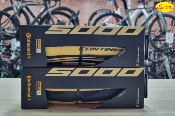 Lốp xe đạp CONTINENTAL 5000 700x25c viền vàng